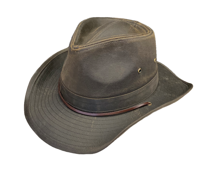 Henschel Hat Company | Topeka Waxed Cotton Western Hat – Hat Habit